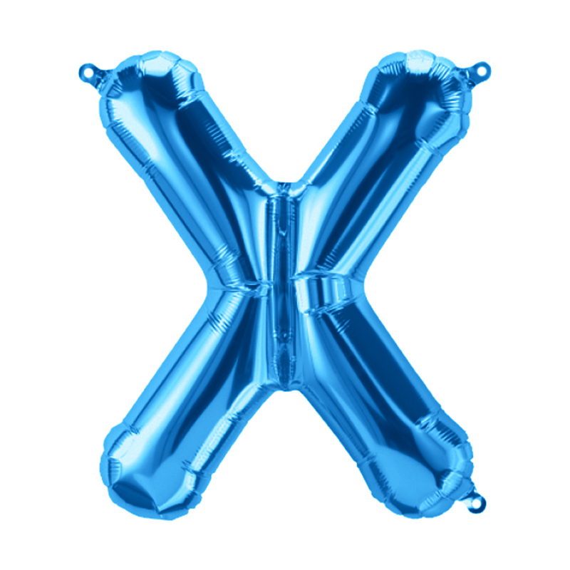Jual Balon Foil Huruf Biru (Satuan) Alphabet A-Z Balon Ulang Tahun ...