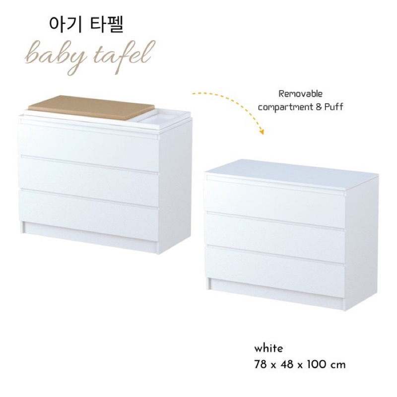 Jual Taka Baby Tafel Changing Table Minimalis Modern | Shopee Indonesia