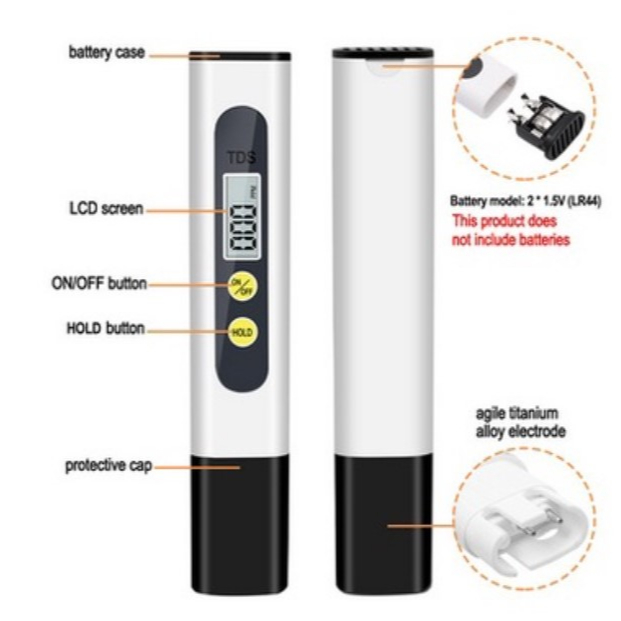 Jual Alat Ukur Hidroponik TDS meter TDS meter digital alat ukur ppm air ...