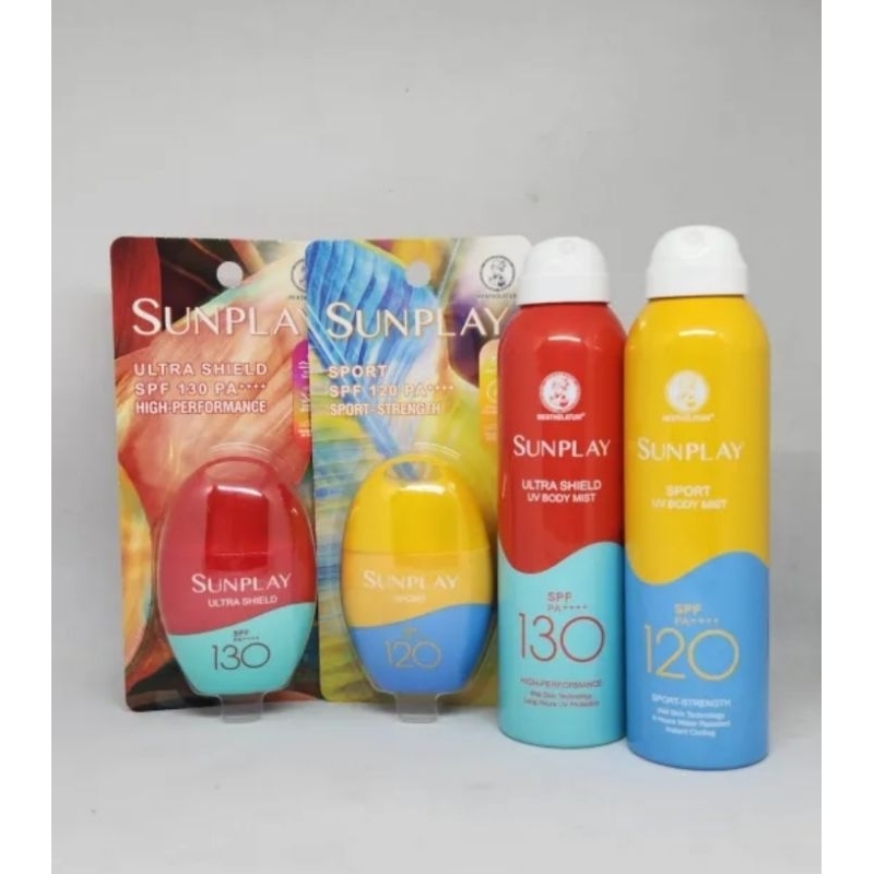 Jual sunplay sunscreen spray lotion spf130 spf120 sun play sunscreen ...