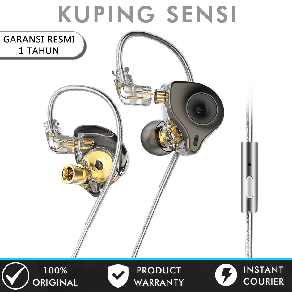 Jual SGOR ADONIS Hybrid Dual Driver In Ear Earphone with Microphone ...