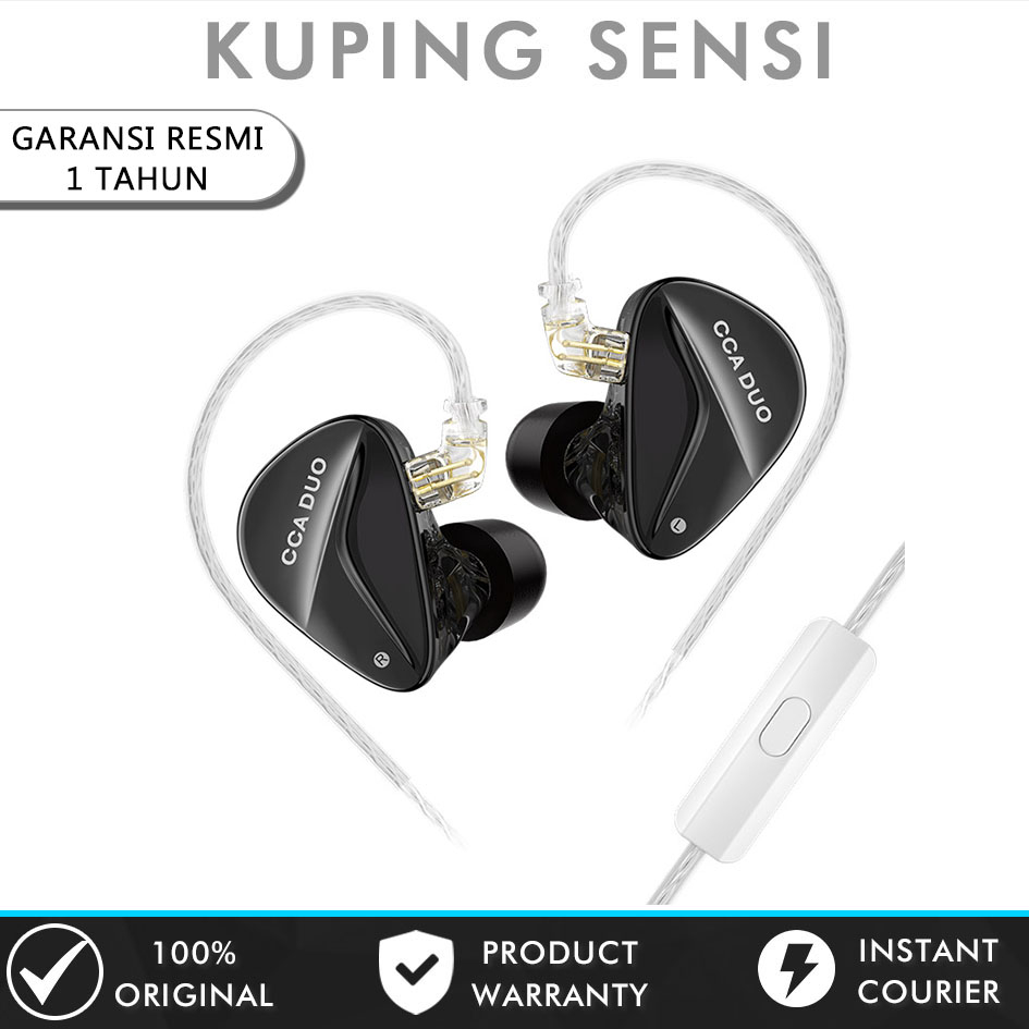 Jual CCA DUO High Performance In Ear Monitor Earphone with Mic | Shopee Indonesia