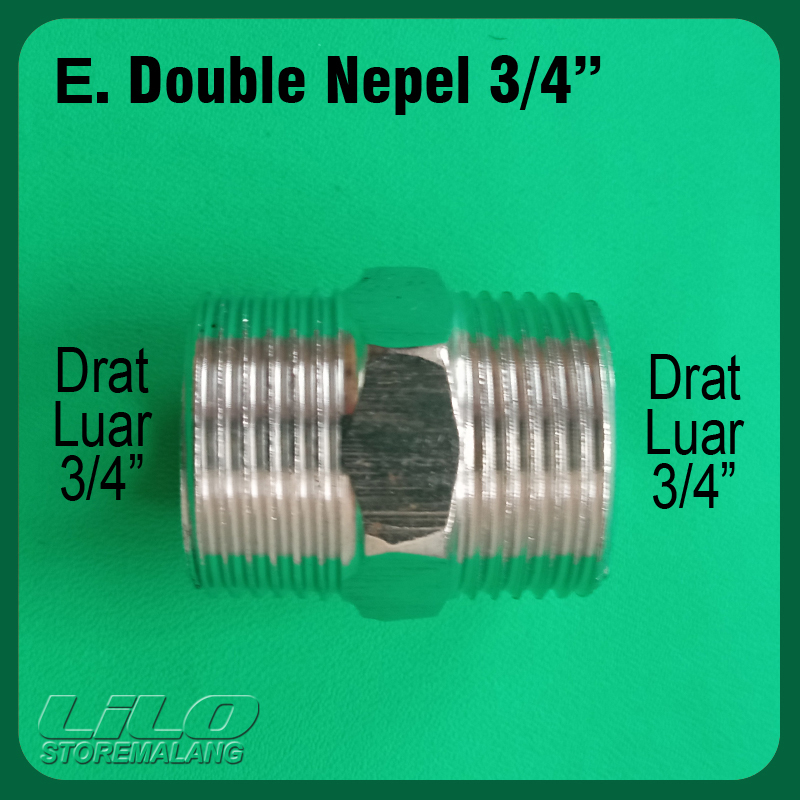 Jual Fitting Elbow Knee L Keni Double Dobel Nepple Nepel Sock Sok Tee T ...