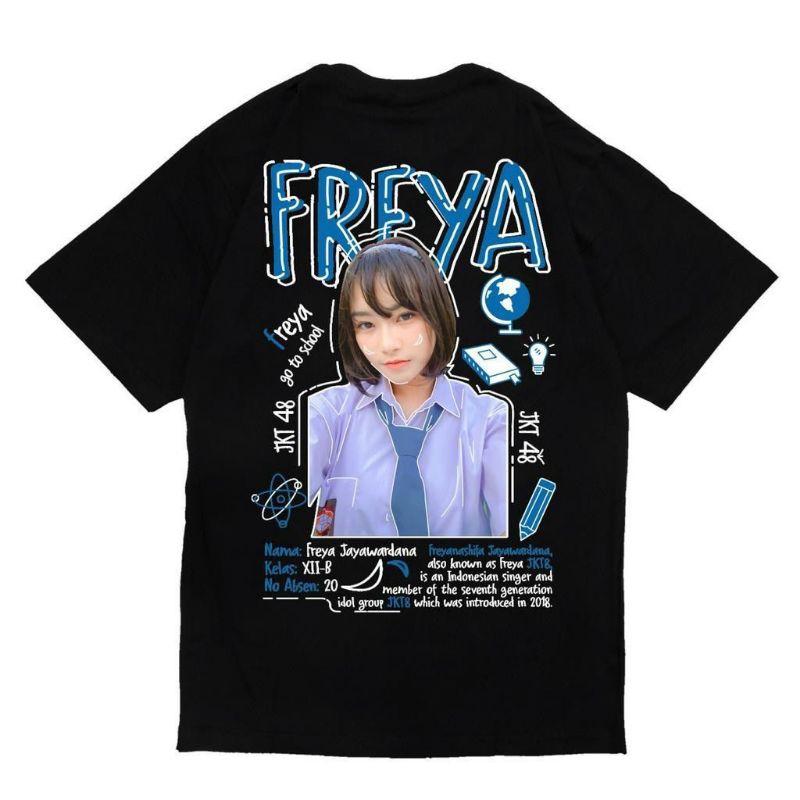 Jual Kaos Freya Jkt48 V3 New Era Freya Jawardana - Tshirt Member Jkt48 New Era FREYA | Shopee ...