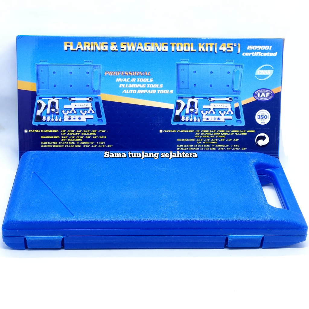 Jual FLARING TOOL SET 1/8" - 3/4" (CT-278) / FLARING AND SWAGING PIPA ...