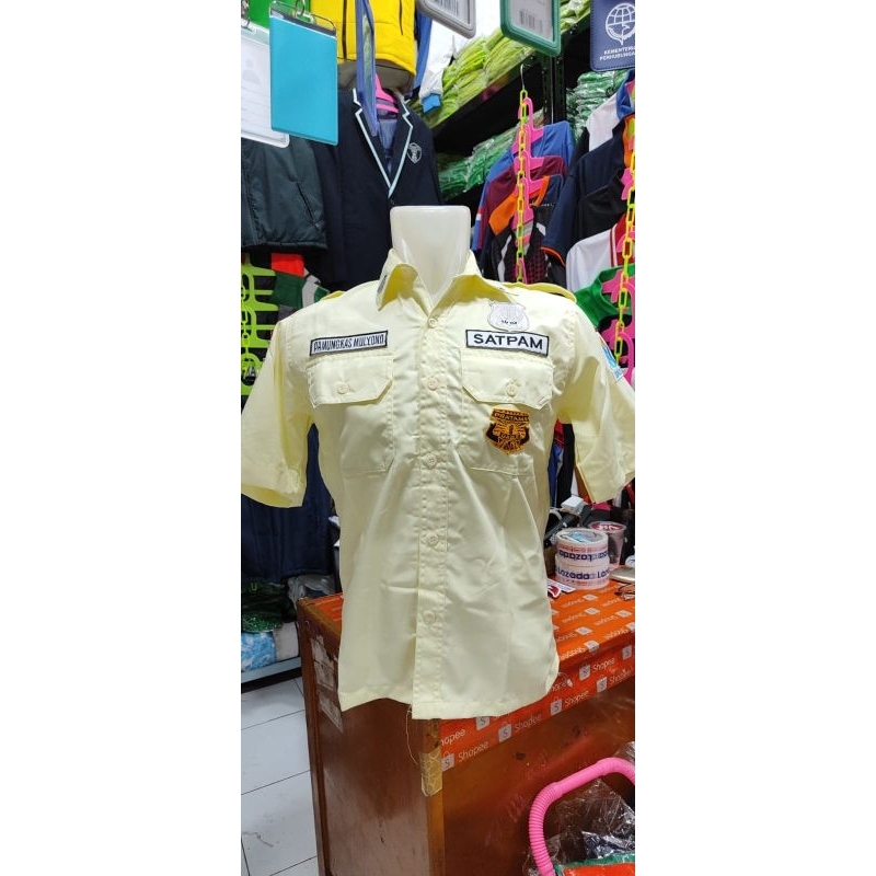 Jual baju pdh satpam cream-pdh seragam security terbaru 2023 | Shopee ...
