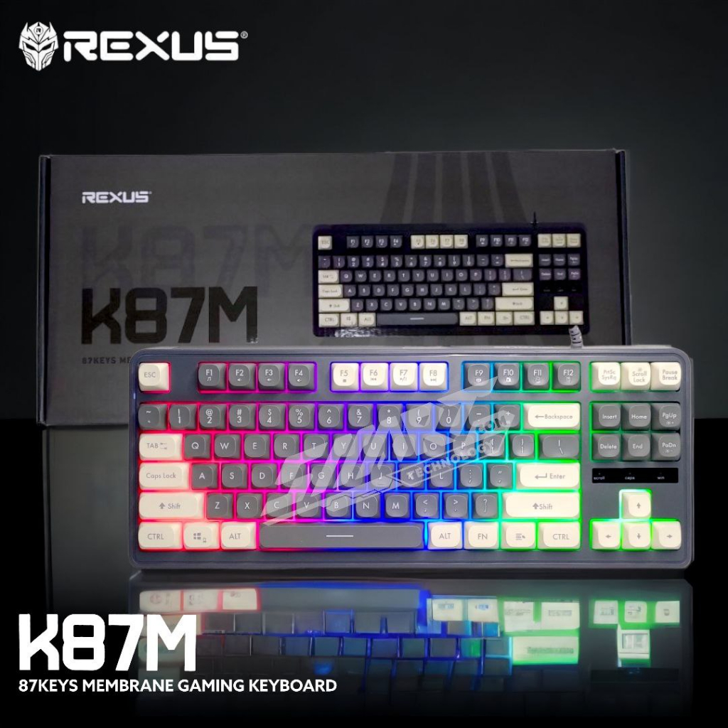 Jual Membrane Gaming RGB Keyboard Rexus Battlefire K87M | Shopee Indonesia