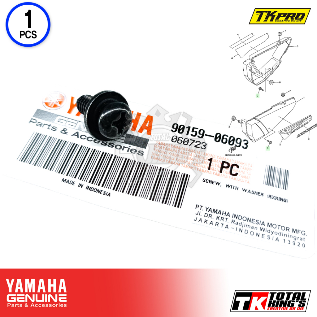 Jual BAUT DOP ACCU AKI RX KING RXKING ORIGINAL 90159-06093 | Shopee ...