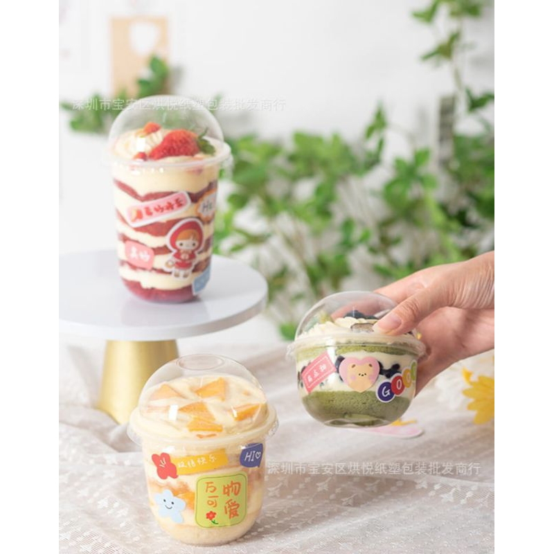 Jual Cup Dessert Chubby isi 10pcs / Cup Pudding Transparan / Gelas ...