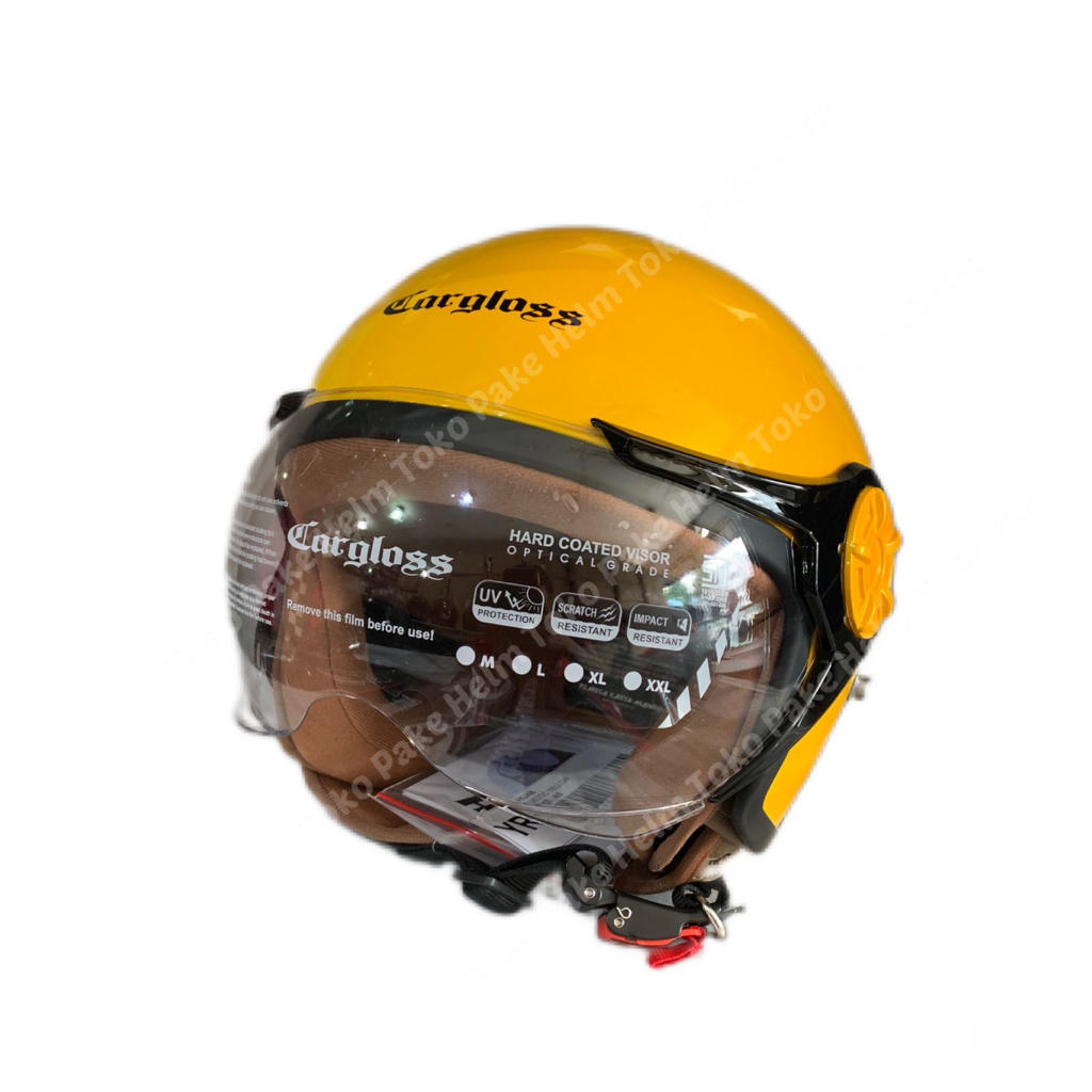 Jual Helm cargloss hijab retro original exotic yellow | Shopee Indonesia