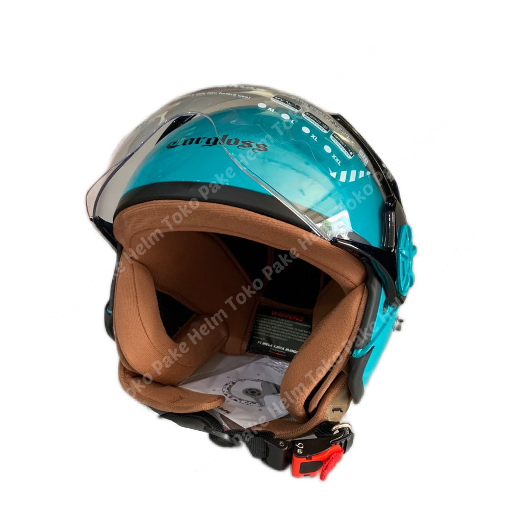 Jual Helm cargloss hijab retro original half face | Shopee Indonesia