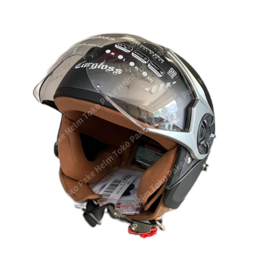 Jual Helm cargloss hijab retro original half face | Shopee Indonesia