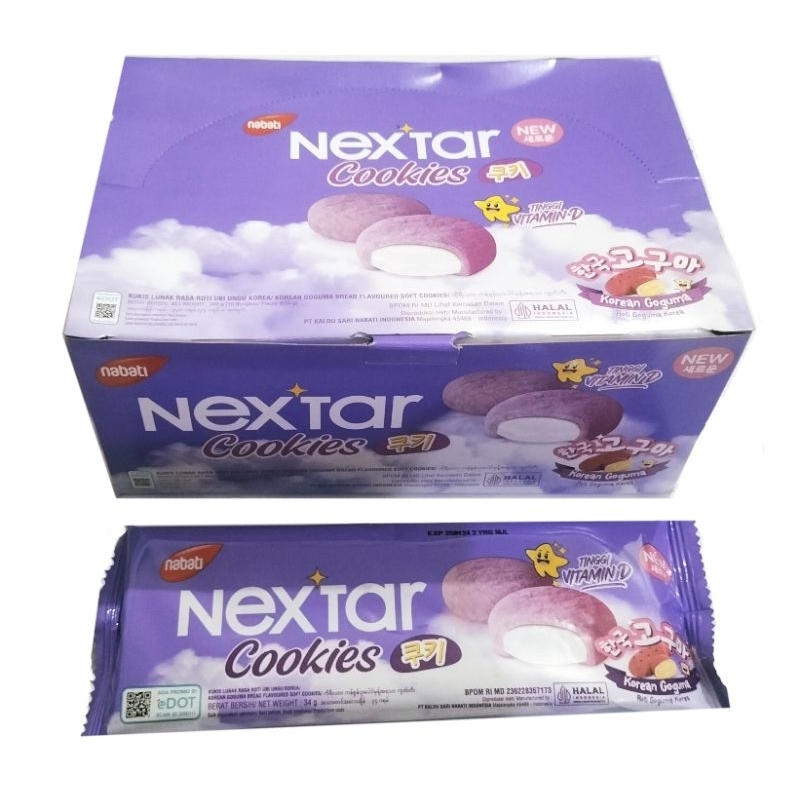 Jual Nabati Nextar Korean Goguma Ungu Cookies Biskuit Isi 10 Pcs ...