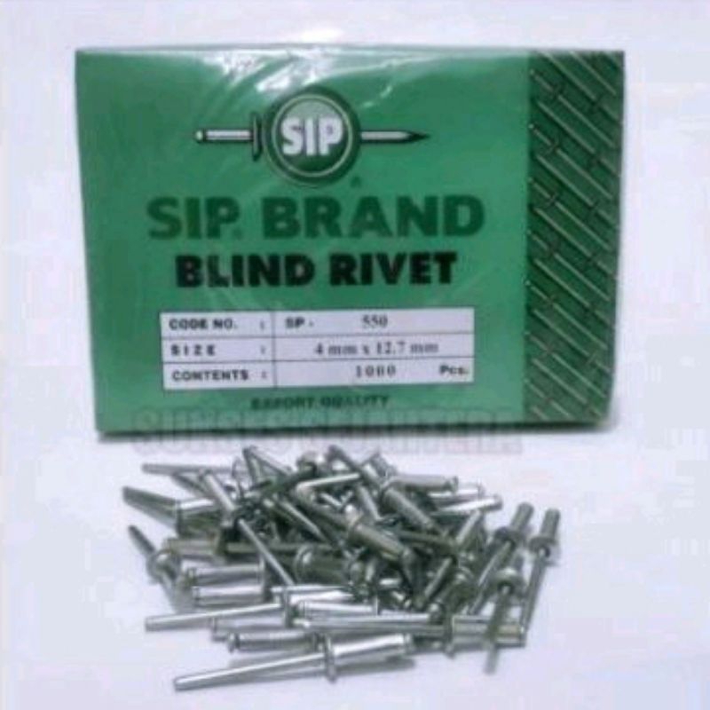 Jual paku rivet SIP brand 550 eceran 50 pcs | Shopee Indonesia