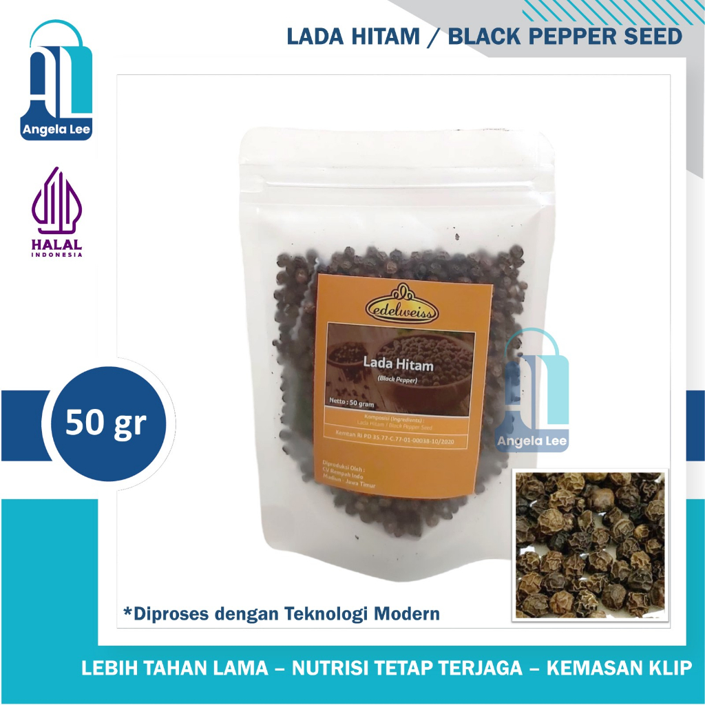 Jual Edelweiss Lada Hitam Segar Black Pepper Bumbu Dapur Tahan Lama ...