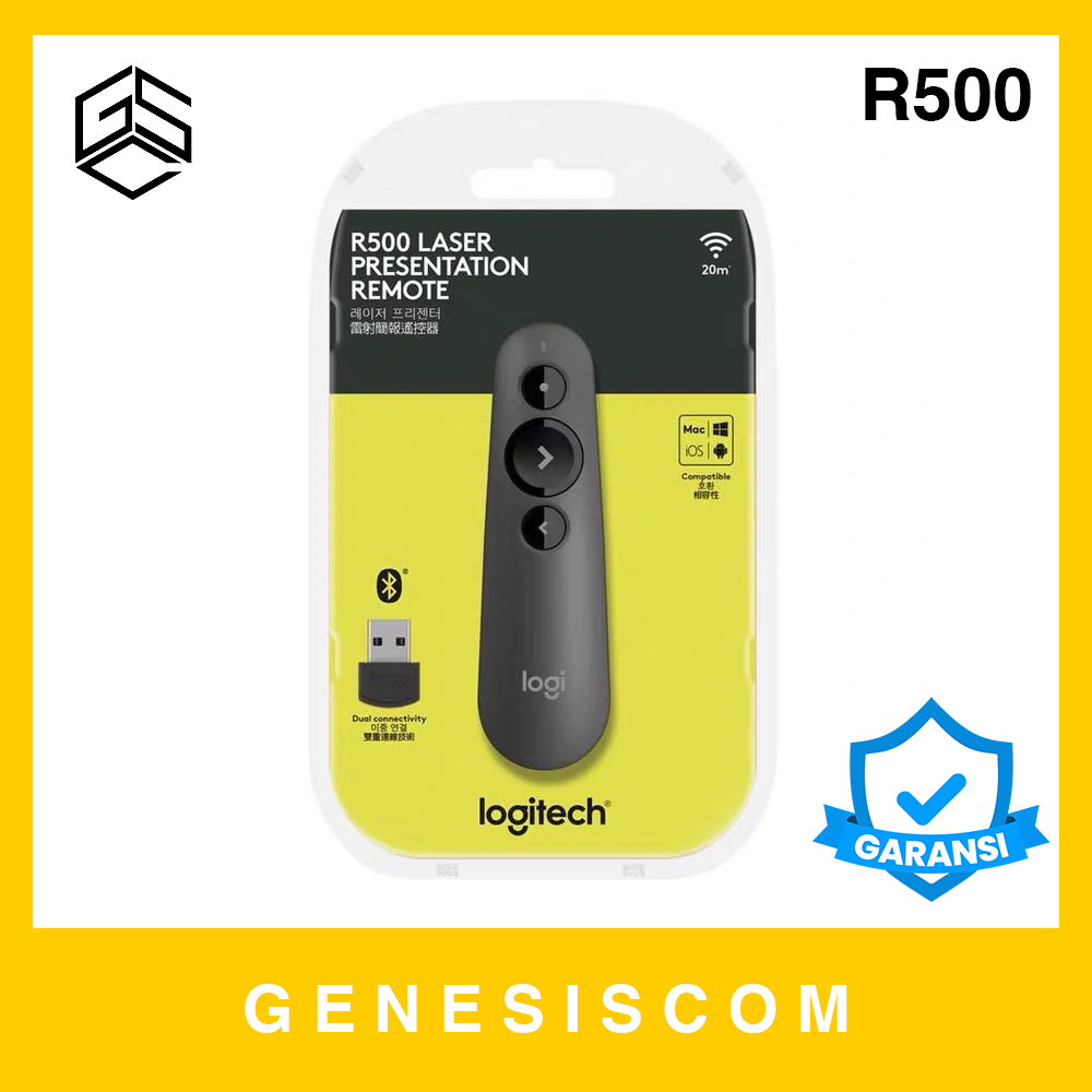 Jual Presenter Laser Pointer LOGITECH R500 Red Laser Merah Professional ...