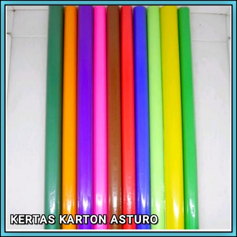 Jual Kertas Karton Asturo Warna Warni 40 × 60 Cm Isi 5 Lembar | Shopee ...
