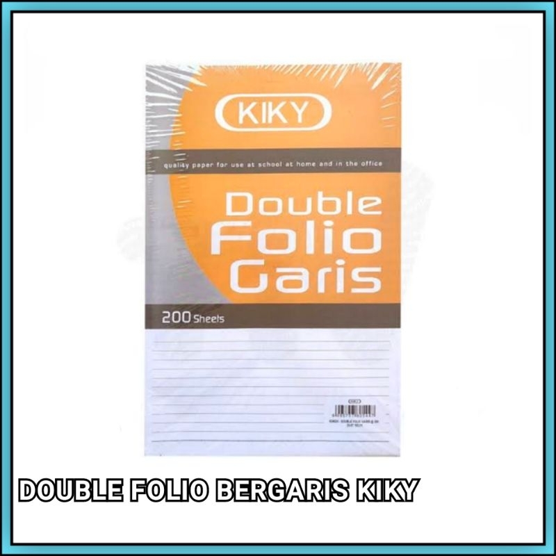 Jual 1 Pak Kertas Double Folio Bergaris / Double Polio Garis Kiky Isi ...