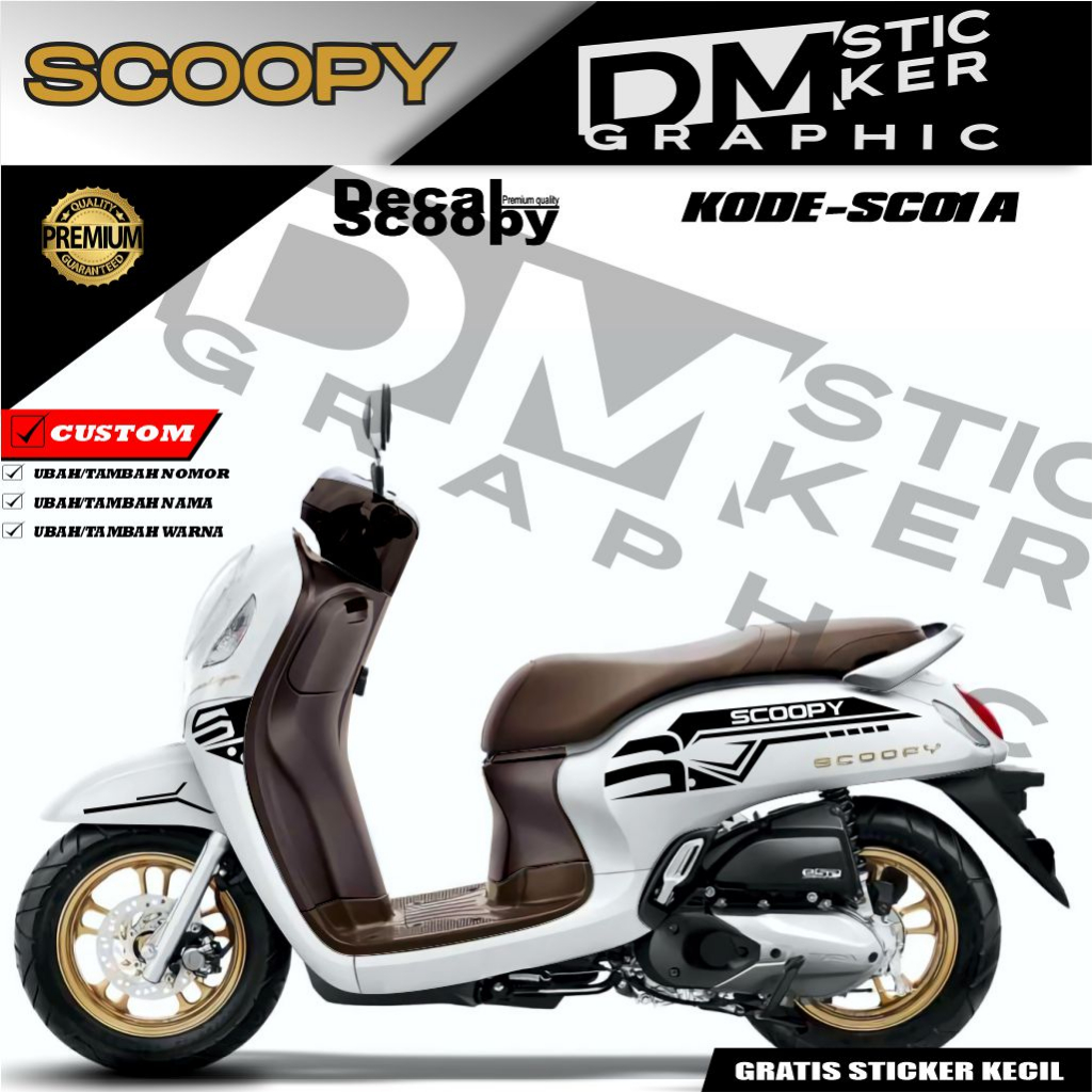 Jual CUTTING STICKER SCOOPY SCOOPY NEW/LAMA FULL BODY KODE SCO-1 ...