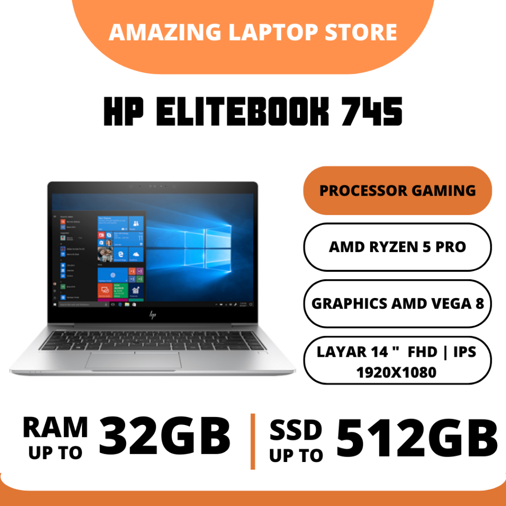 Jual Laptop HP Elitebook 745 Ryzen 5 Pro / Laptop Hp Elitebook 840 G5 ...
