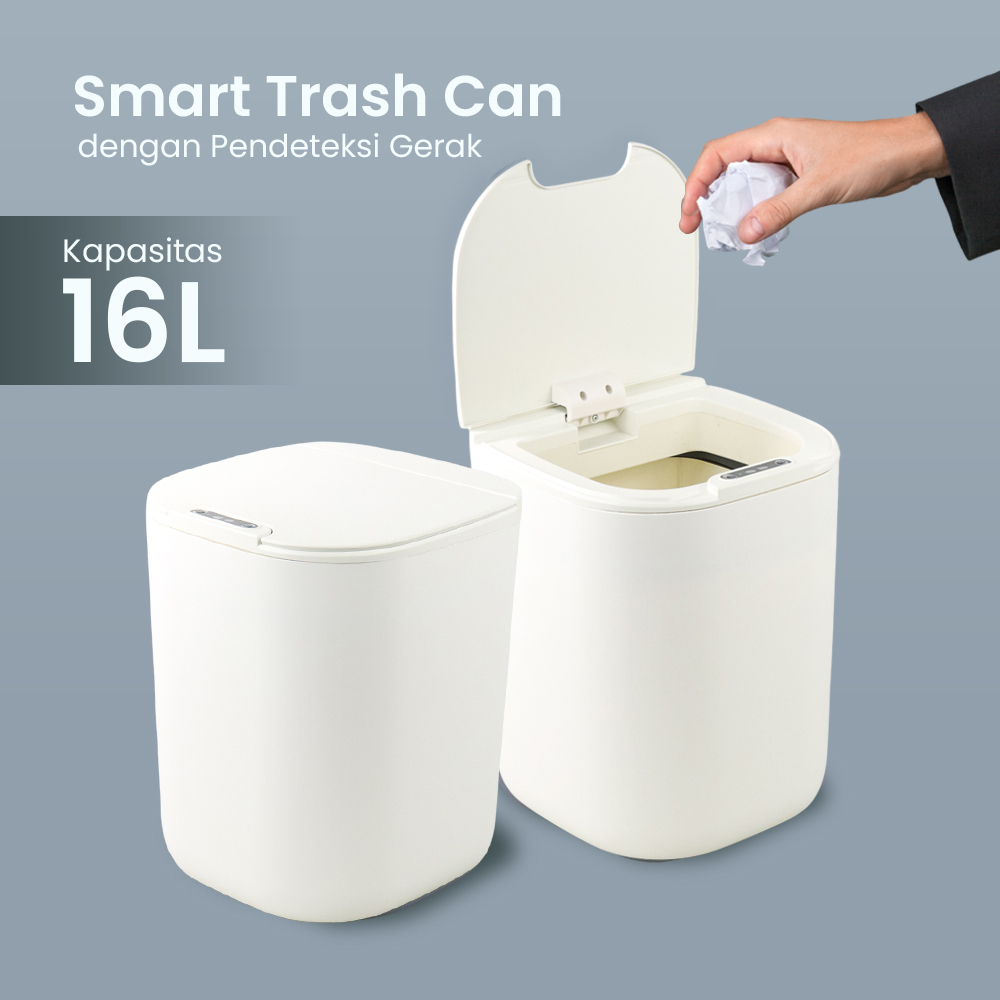 Jual Tempat Sampah Smart Trash Can Motion Sensor Dustbin 16L Tempat ... Jual Tempat Sampah Smart Trash Can Motion Sensor Dustbin 16L Tempat ...