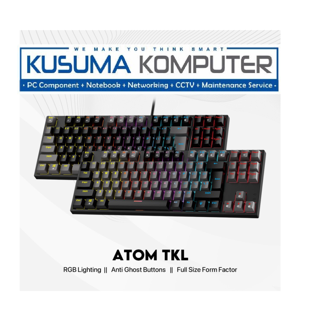 Jual Fantech ATOM MK876 RGB Gaming Mechanical Keyboard TKL RED SWITCH | Shopee Indonesia