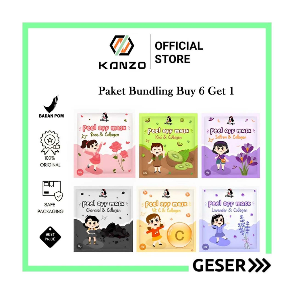 Jual Kanzo - Paket Bundling Masker Milofa Peel Off 10gr Beli 6 Gratis 1 ...