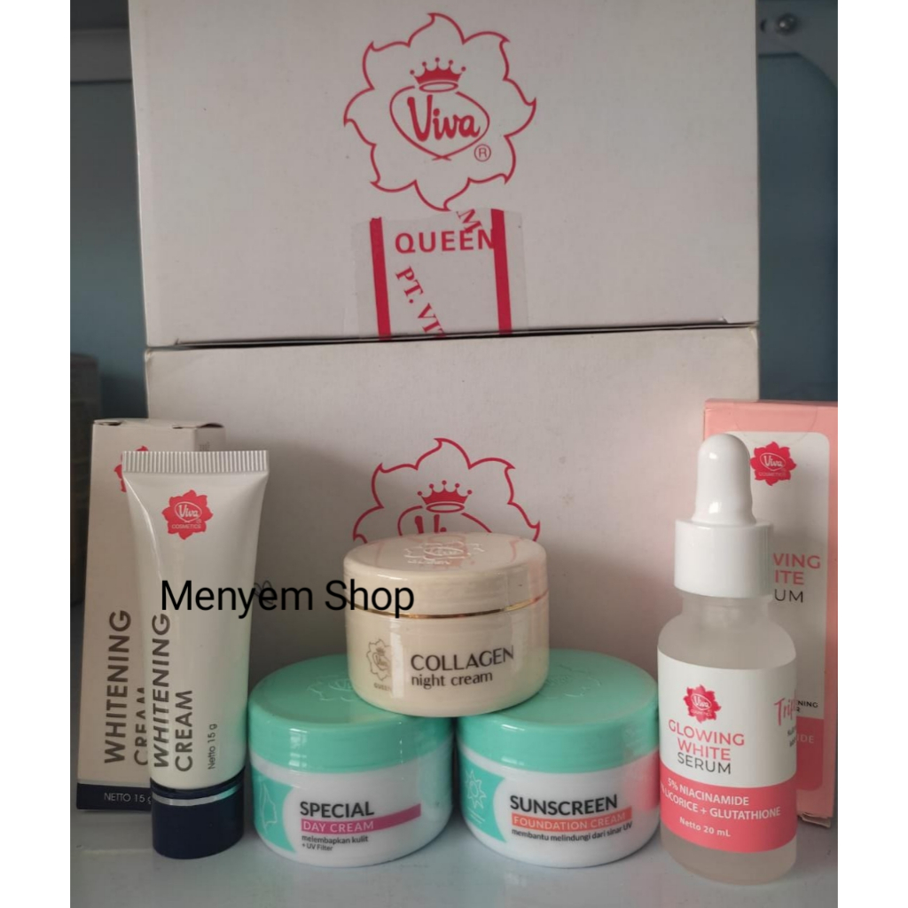 Jual Paket Viva Flek hitam plus Glowing white serum 5 in 1 | Shopee ...