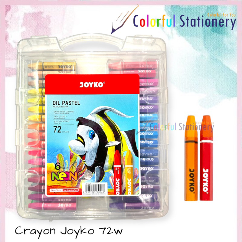 Jual Crayon Oil Pastel Joyko 72 Warna 72S | Shopee Indonesia