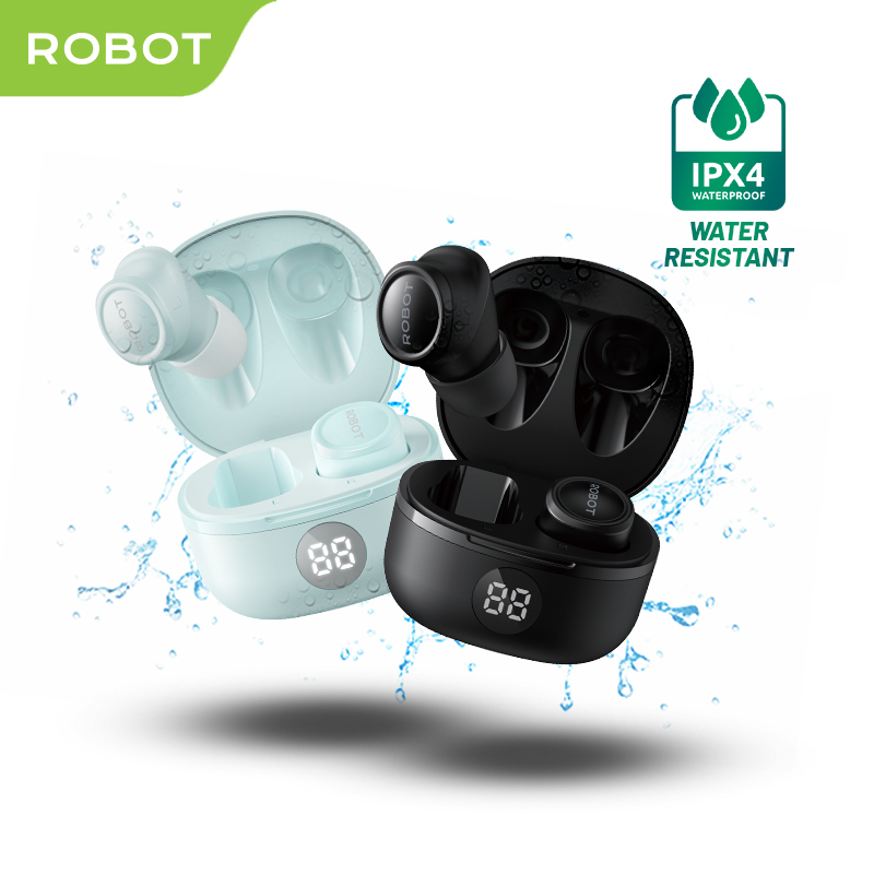 Jual ROBOT TWS Wireless Earphone Airbuds T80 - Garansi 1 Tahun | Shopee ...