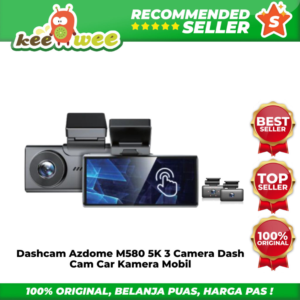 Jual Dashcam Azdome M580 5K 3 Camera Dash Cam Car Kamera Mobil | Shopee ...