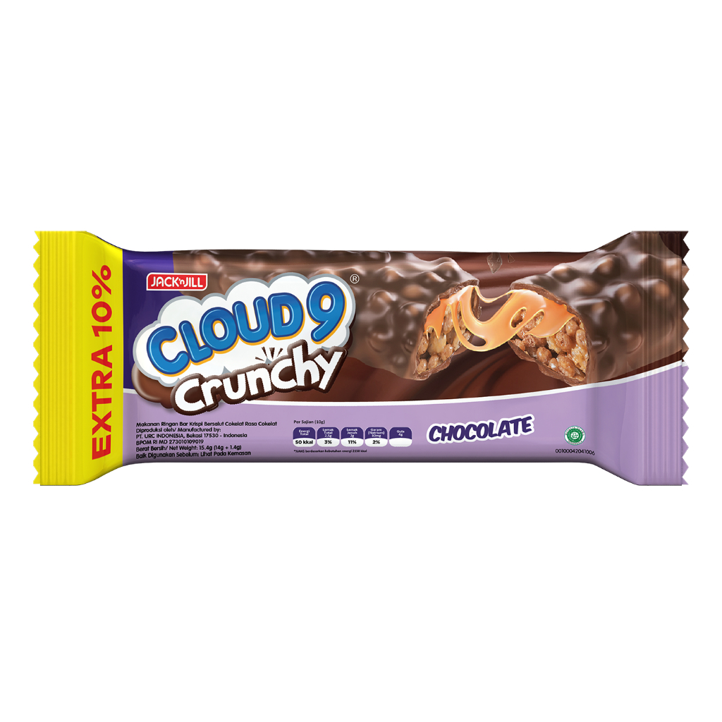 Jual Cloud 9 Crunchy Chocolate Pack 14gr | Shopee Indonesia