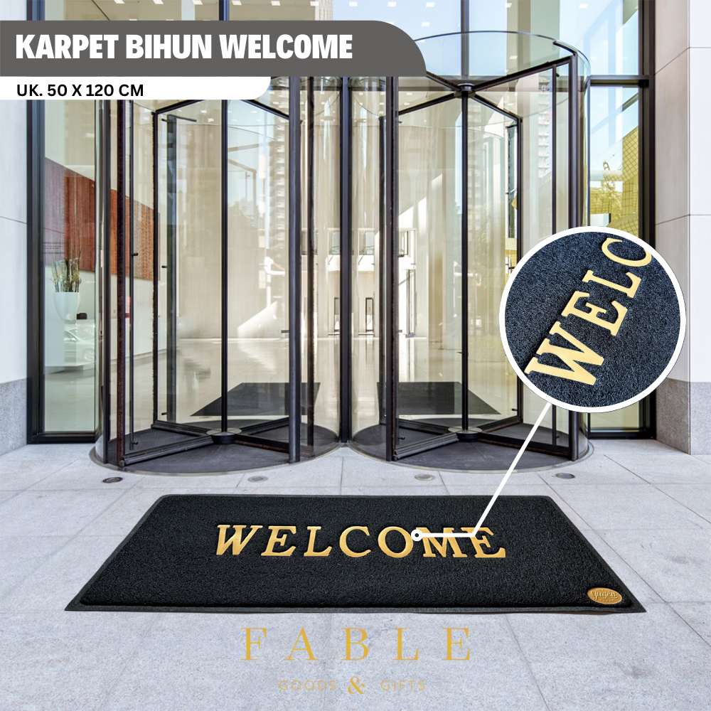 Jual Keset Karpet PVC Mie Bihun Keset Pintu Lobby Tulisan Welcome YUGEN ...