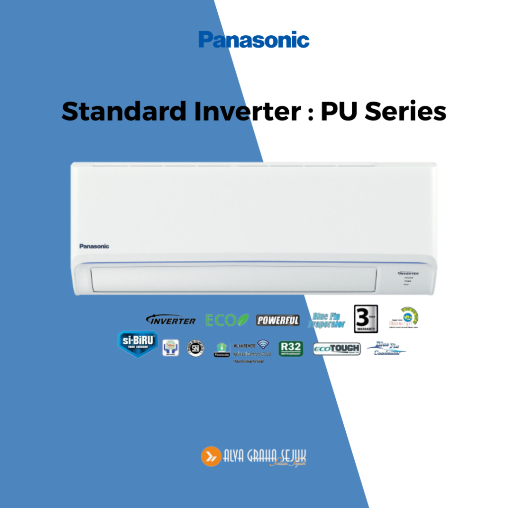 Jual AC Panasonic Split Inverter Standart Inverter: PU Series | Shopee ...