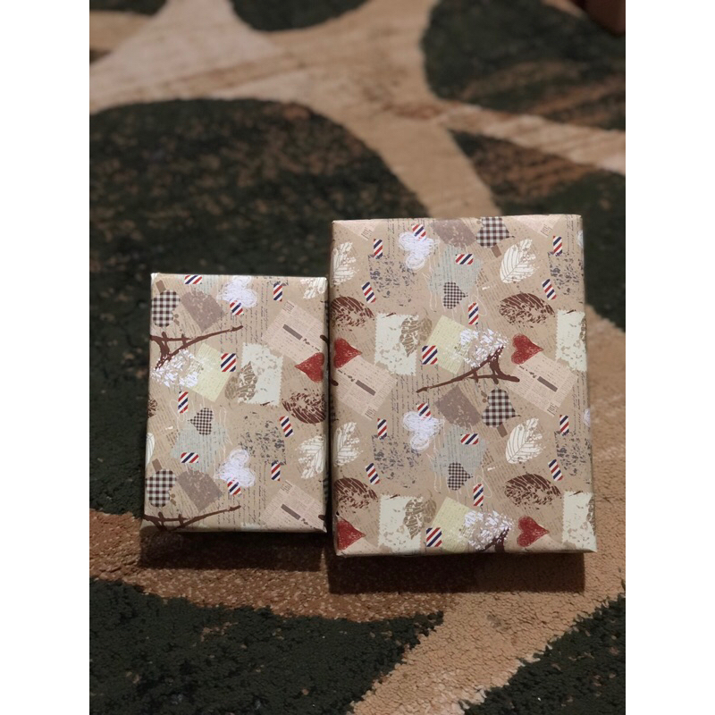 Jual Kertas kado motif VINTAGE, kertas kado vintage paris, kertas kado ...