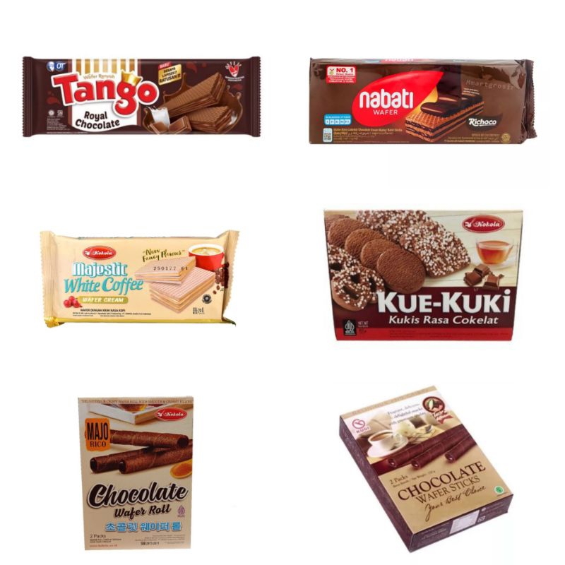Jual wafer hajatan tango, nabati, kugi, kue kuki, majestic, bonbon ...