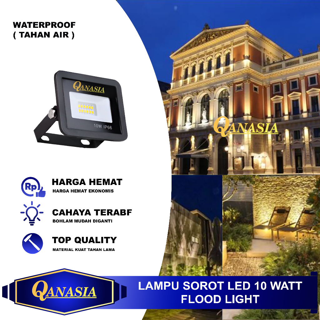 Jual Lampu Sorot LED 10W Flood Light Tembak Outdoor 10 Watt | Shopee Indonesia