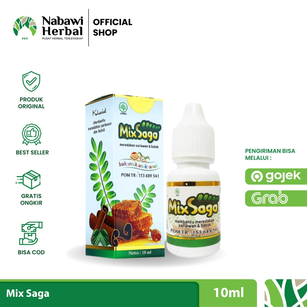 Jual MIX SAGA GREEN ZONE - Membantu Meredakan Sariawan - ISI +/- 10ml ...