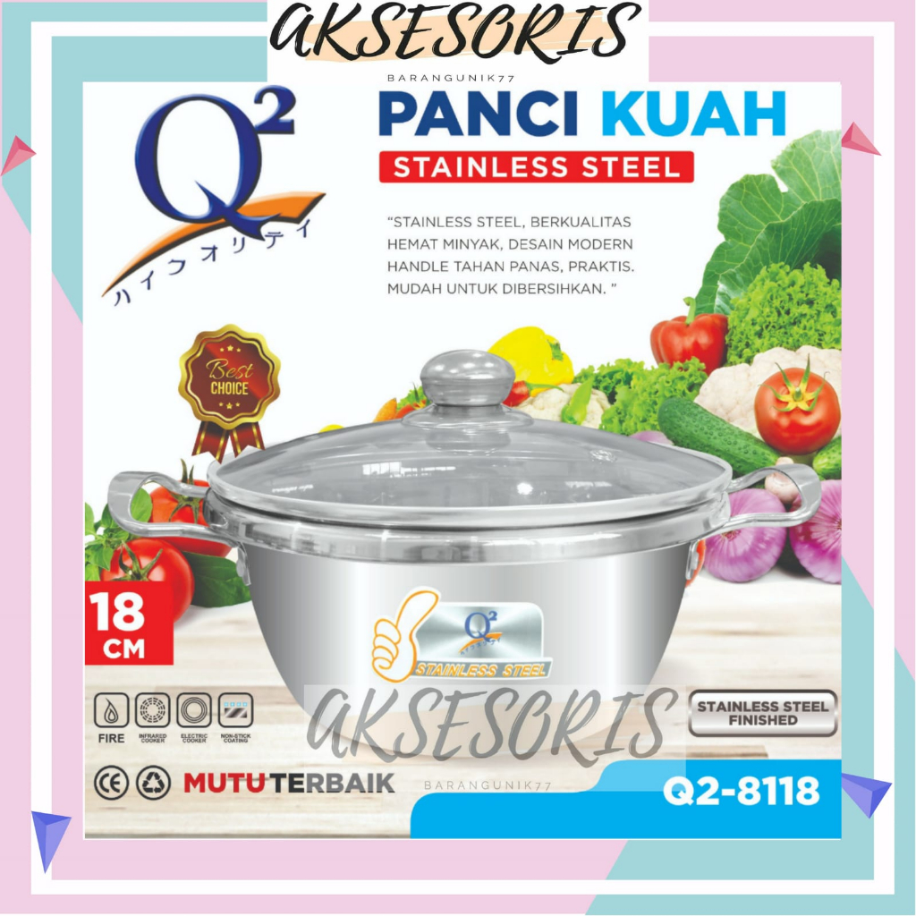 Jual PANCI KUAH Q2-8118 / PANCI KUAH Q2 8118 / PANCI KUAH STAINLESS ...
