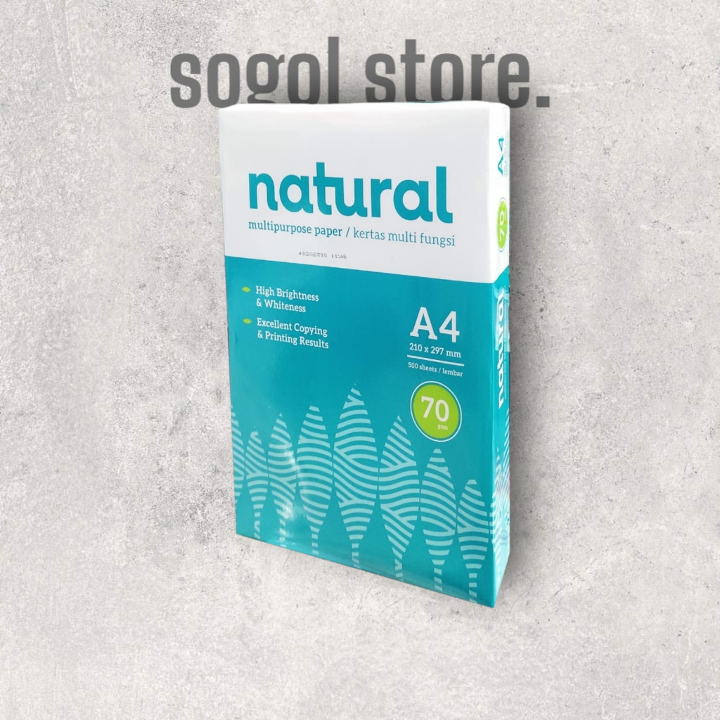Jual Kertas HVS Natural A4 70 gsm 1 Rim | Shopee Indonesia