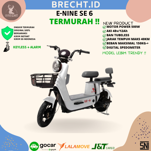 Jual Sepeda Listrik Electric Bike SE 6 by E Nine | Shopee Indonesia