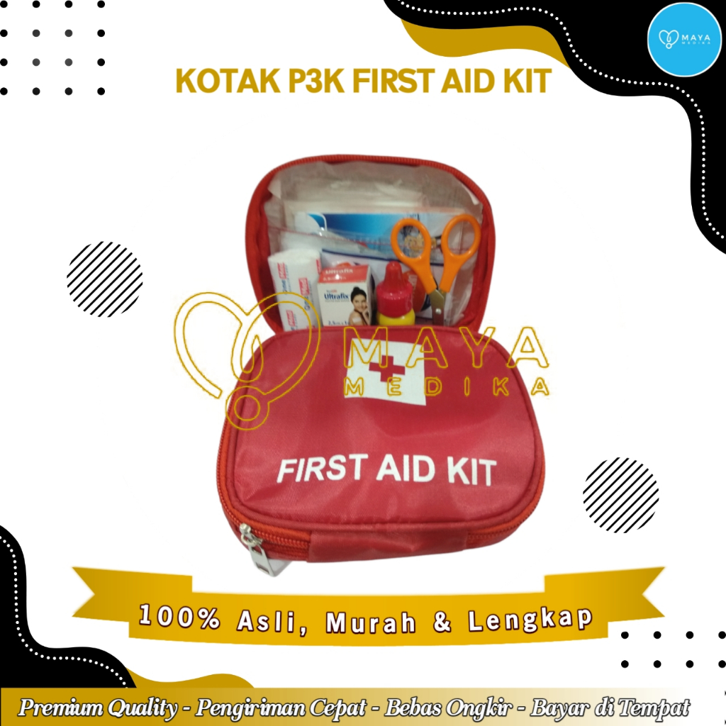 Jual Kotak P3K First Aid Kit Bag Merah | Shopee Indonesia