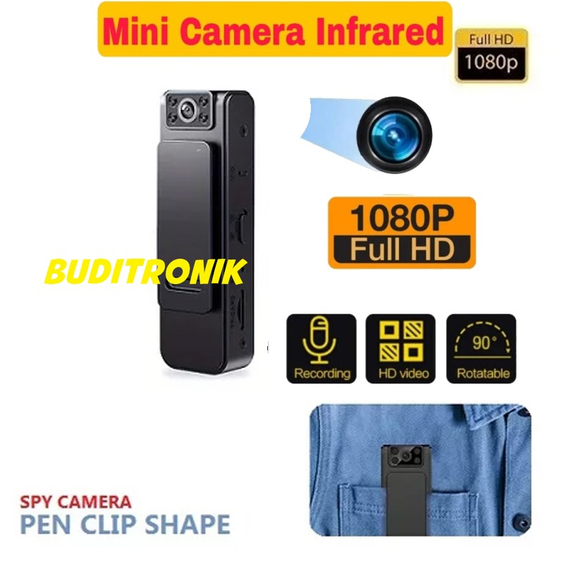 Jual Spy Camera HD Model Rotating Camera Mini Kamera Pengintai Clip Z8 ...