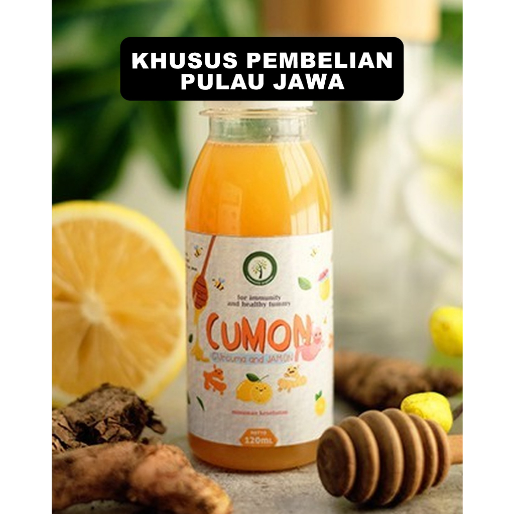 Jual CUMON 120ML - JAMU CURCUMA JAHE LEMON MADU | Shopee Indonesia