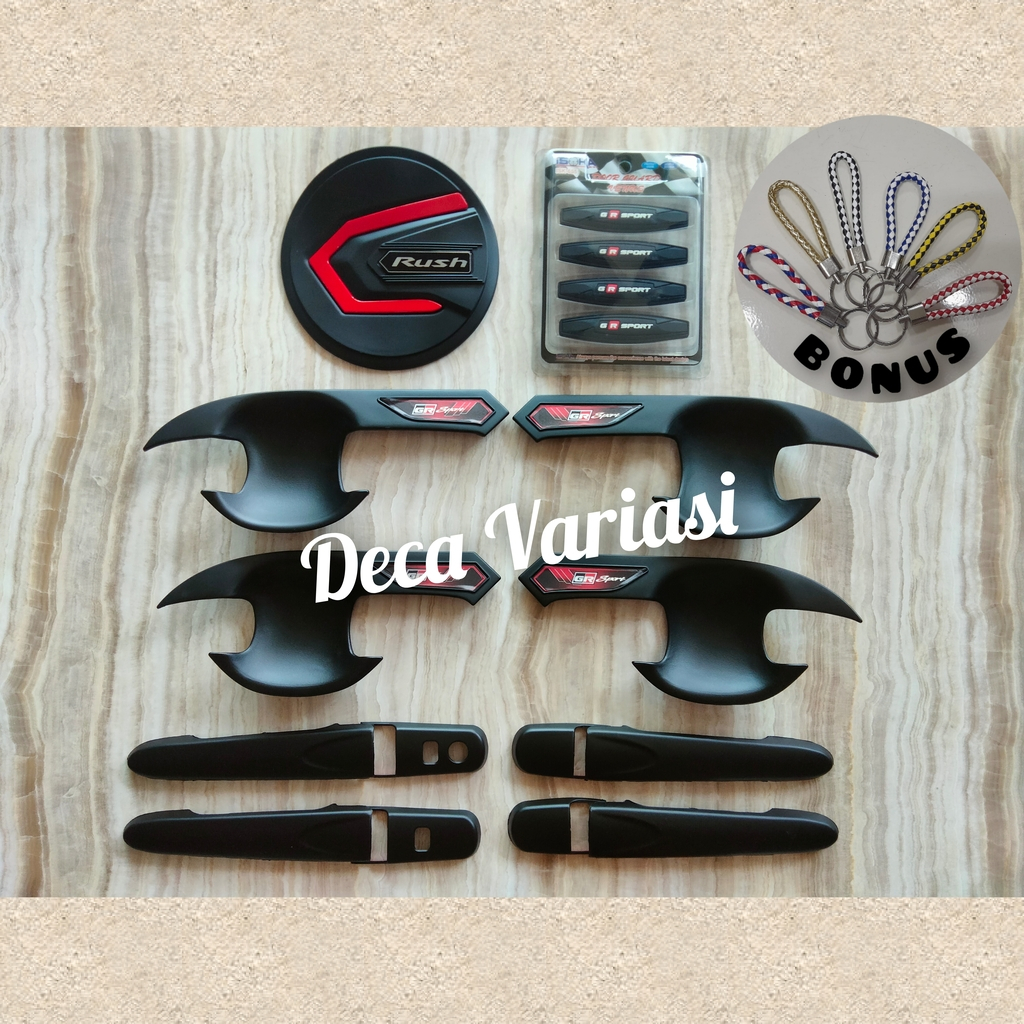 Jual Paket Outer Cover Handle Pegangan Pintu Tank Cover Doorguard GR SPORT All New Rush 2022 ...