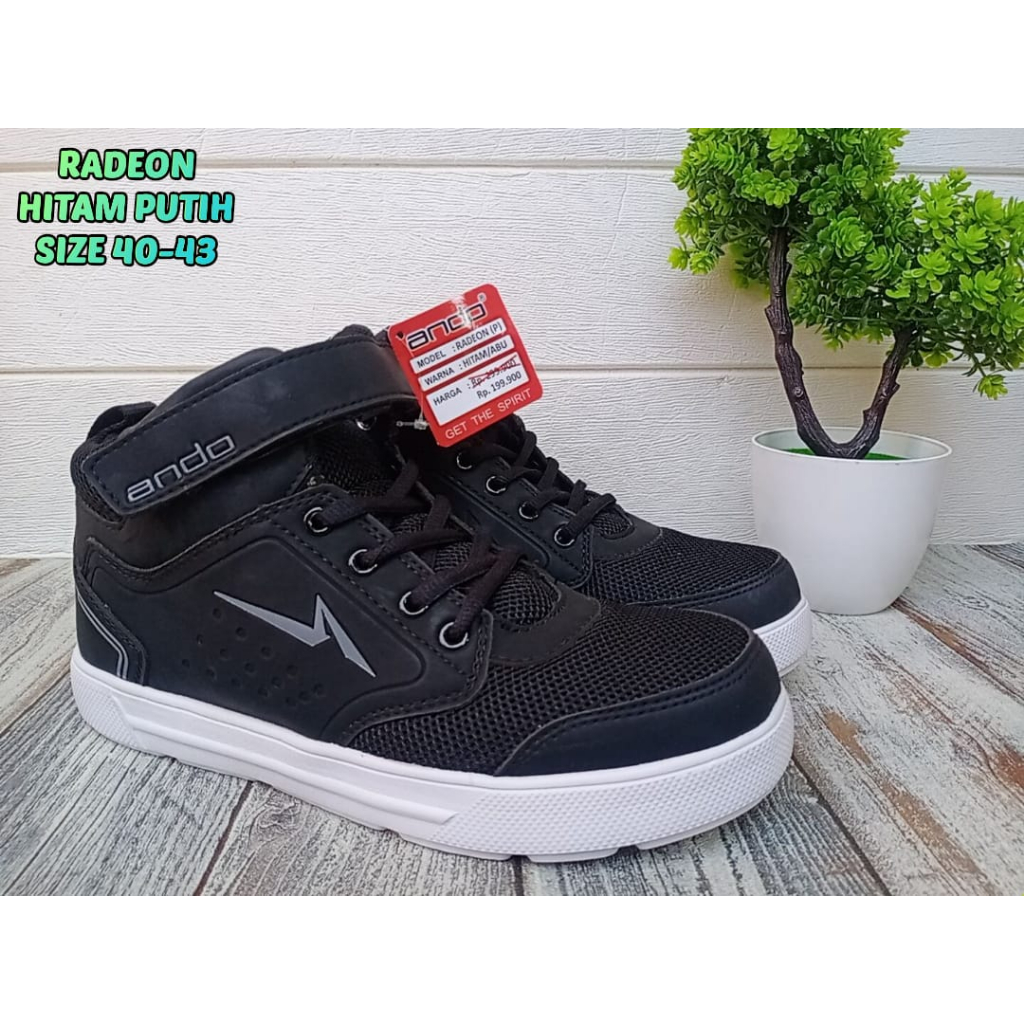 Jual Sepatu boot sekolah anak SMP SMA size 39-43- sepatu sekolah ando ...