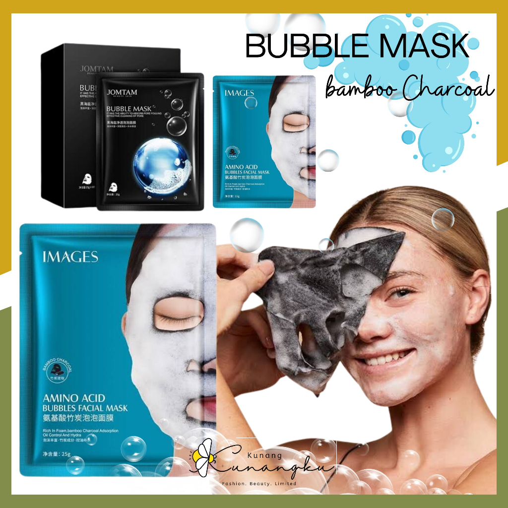 Jual Masker Wajah Images Bubble Amino Acid Mask Foam/Masker Gelembung ...