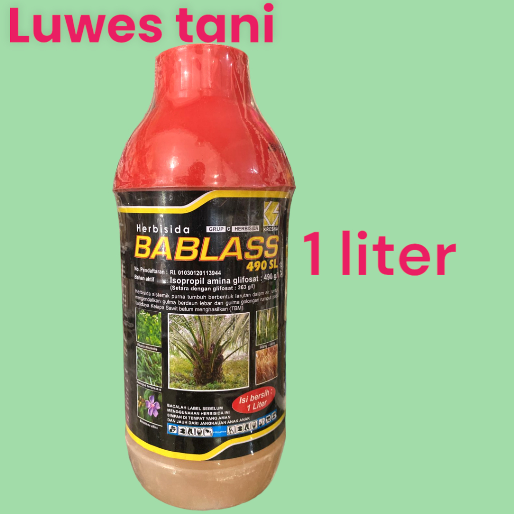 Jual Bablas 490SL 1 liter herbisida sistemik rumput sampai akar ...