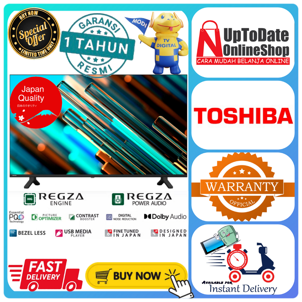 Jual TOSHIBA LED 43INCH 43S25KP 43 S25KP DIGITAL TV HDMI USB MOVIE FHD ...