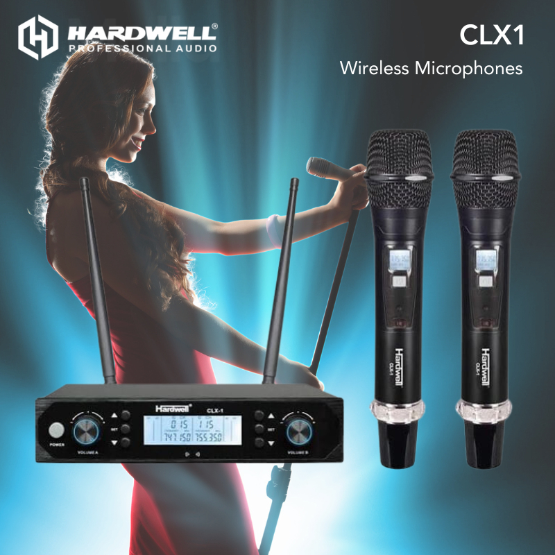 Jual HARDWELL CLX 1 CLX-1 CLX1 Mic Wireless Handheld ORIGINAL | Shopee ...